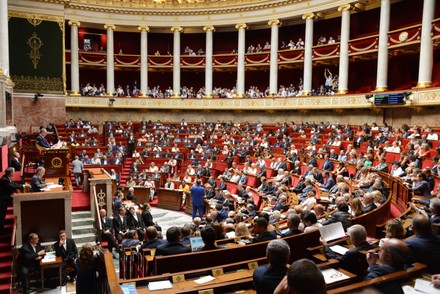French Members Parliament During Session Hemicycle Editorial Stock ...