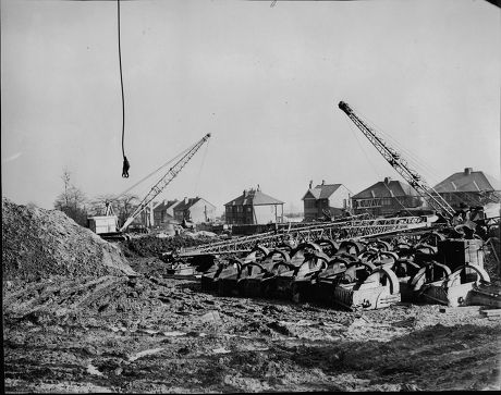 Houses Facing Fulcroft Colliery Editorial Stock Photo - Stock Image ...