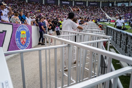 Anticrossing Barriers Have Been Installed Security Editorial Stock ...