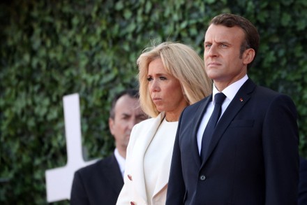 French President Emmanuel Macron His Wife Editorial Stock Photo - Stock ...