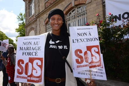 Women Demonstrate Against Practice Excision Female Editorial Stock ...