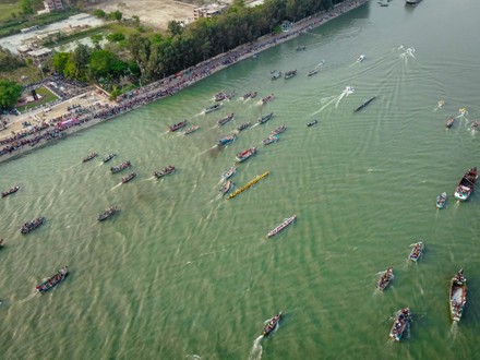 Nouka Baich Referred Boat Race Traditional Editorial Stock Photo ...