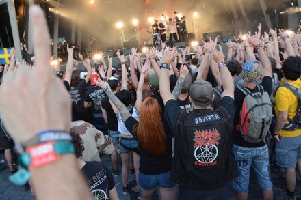 Metal Fans Seen During Hellfest Heavy Editorial Stock Photo - Stock ...