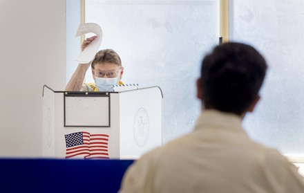 Voter L Asks Question About Voting Editorial Stock Photo - Stock Image ...