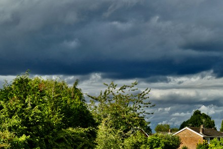 Split Clouds Dark Grey White Above Editorial Stock Photo - Stock Image ...