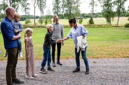 Crown Princess Victoria visit to Gardsjo farm, Heby, Uppland, Sweden ...
