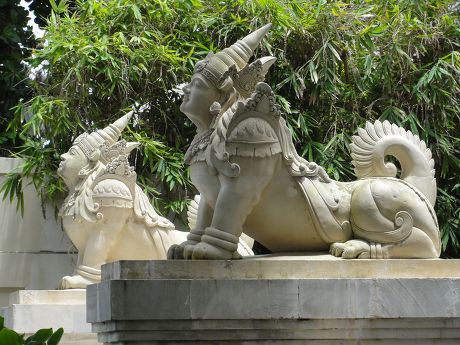 Hanoman Statues Sanur Near Densapur Bali Editorial Stock Photo - Stock ...