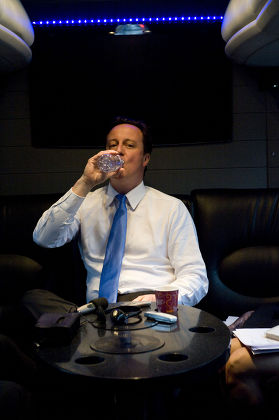 David Cameron On Conservative Battle Bus Editorial Stock Photo - Stock ...