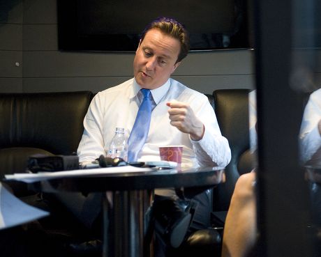 David Cameron On Coservative Battle Bus Editorial Stock Photo - Stock ...