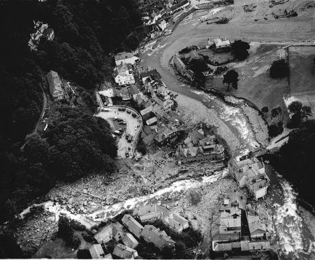 Lynemouth Flood Disaster 1952 Aerial Views Editorial Stock Photo ...