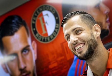 David Hancko During Presentation Feyenoord Stadium Editorial Stock ...