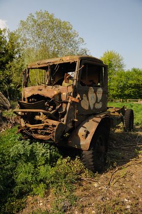 Rusty Dilapidated Abandoned Old Lorry Editorial Stock Photo - Stock ...