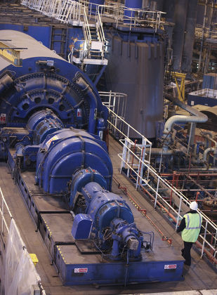 Turbine Generator Seen Drax Power Station Editorial Stock Photo - Stock ...