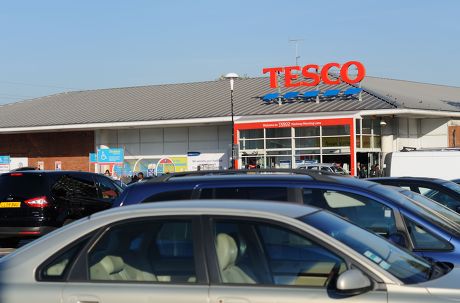 Cars Parked Car Park Tesco Supermarket Editorial Stock Photo - Stock ...