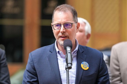 Mark Levine Ukrainian Flag Raising Ceremony Editorial Stock Photo ...