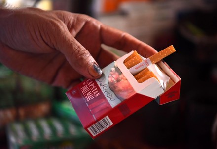 Man Holds Pack Cigarettes Southern Pakistani Editorial Stock Photo ...