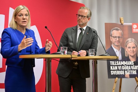 Magdalena Andersson Prime Minister Sweden Party Editorial Stock Photo ...