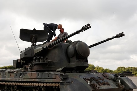 German Chancellor Olaf Scholz Enters Antiaircraft Editorial Stock Photo - Stock Image | Shutterstock
