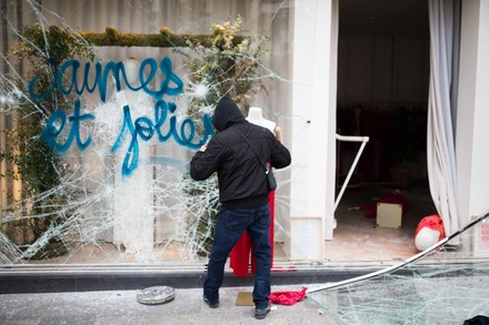 Protester Dancing Tailors Dummy Attacked Store Editorial Stock Photo ...