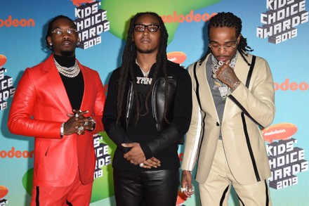 Takeoff Quavo Offset Migos Attend Nickelodeons Editorial Stock Photo ...