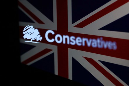 Conservative Party Logo Displayed On Phone Editorial Stock Photo ...
