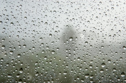 Window Drops Rain On Rainy Day Editorial Stock Photo - Stock Image ...