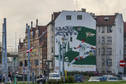 Lechia Gdansk Football Club Graffitti On Editorial Stock Photo - Stock ...