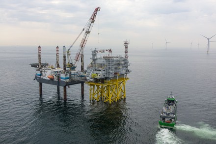 Vattenfall Offshore Wind Farm Various Locations Editorial Stock Photo ...