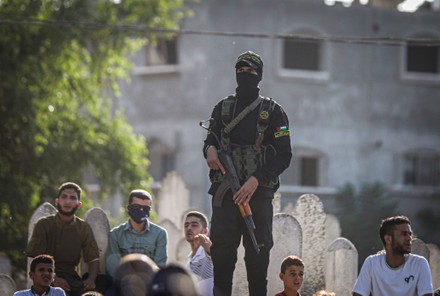 Fighter Alquds Brigades Armed Wing Palestinian Editorial Stock Photo ...
