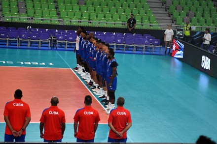 Cuba Team During 2022 Fivb Volleyball Editorial Stock Photo - Stock ...