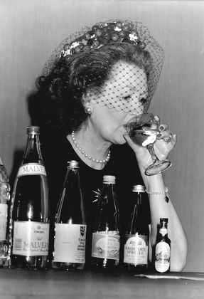 Raine Countess Spencer Pictured Drinking Splarkling Editorial Stock ...