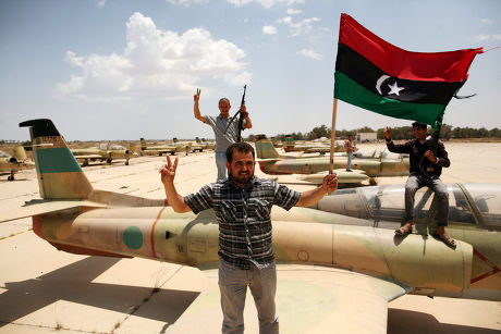 Libyan Rebel Fighters Stand Near Fighter Editorial Stock Photo - Stock ...