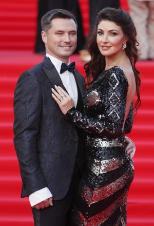 Russian Actress Anastasia Makeyeva Her Husband Editorial Stock Photo ...