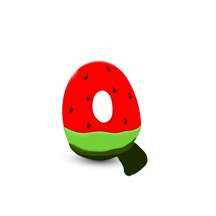 Watermelon Letter M 3d Vector Icon Editorial Stock Photo - Stock Image ...