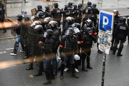 Bac French Anticrime Brigade Members Wait Editorial Stock Photo - Stock ...