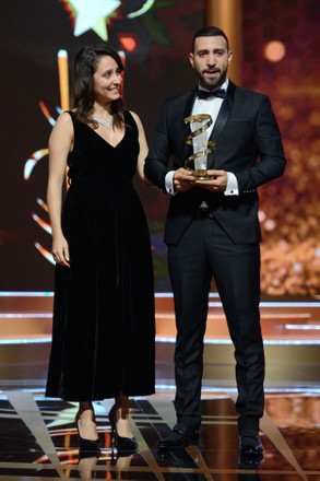 Sarah Perles Nidhal Saadi Poses Award Editorial Stock Photo - Stock ...