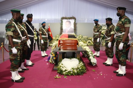 Funeral ceremonies of the former Angolan President Jose Eduardo dos Santos in Luanda, Angola ...