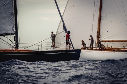 Classic Sail Ships Competing Regatta 1st Editorial Stock Photo - Stock ...