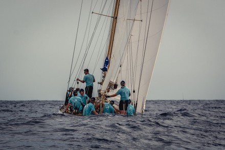 Classic Sail Ships Competing Regatta 1st Editorial Stock Photo - Stock ...