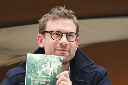 French Writer Nicolas Mathieu Poses His Editorial Stock Photo - Stock ...