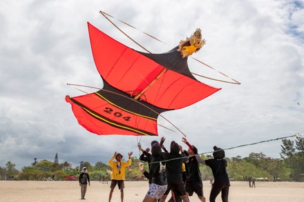 People Fly Kite During Traditional Kite Editorial Stock Photo - Stock ...