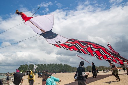 People Fly Kites During Traditional Kite Editorial Stock Photo - Stock ...