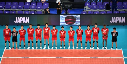 Japanese Volleyball Team Lines Men Volleyball Editorial Stock Photo ...
