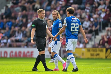 Referee John Beaton Speaks St Johnstones Editorial Stock Photo - Stock ...