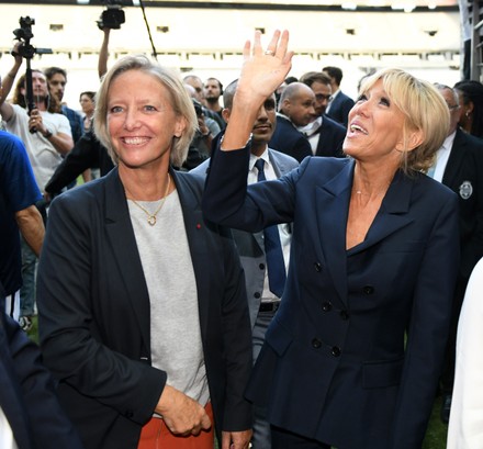 French Presidents Wife Brigitte Macron French Editorial Stock Photo ...