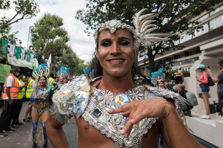 Samba Performer Colourful Costume Dances Rhythms Editorial Stock Photo ...