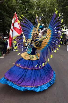 Samba Performer Colourful Costume Dances Rhythms Editorial Stock Photo ...