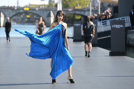 Luma Grothe Walks Runway During Le Editorial Stock Photo - Stock Image ...