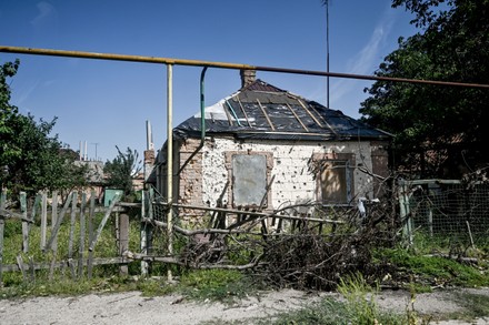 Consequences of Russian rocket strikes on Orikhiv, Ukraine - 27 Aug ...