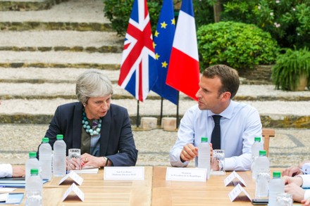 Emmanuel Macron And Theresa May Meeting - Bregancon, Bormes les Mimosas ...